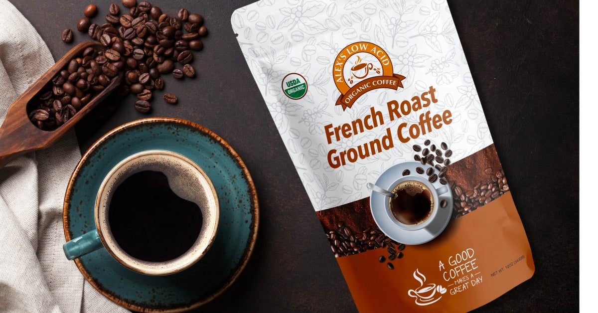 Our Products – Alex's Low-Acid Organic Coffee